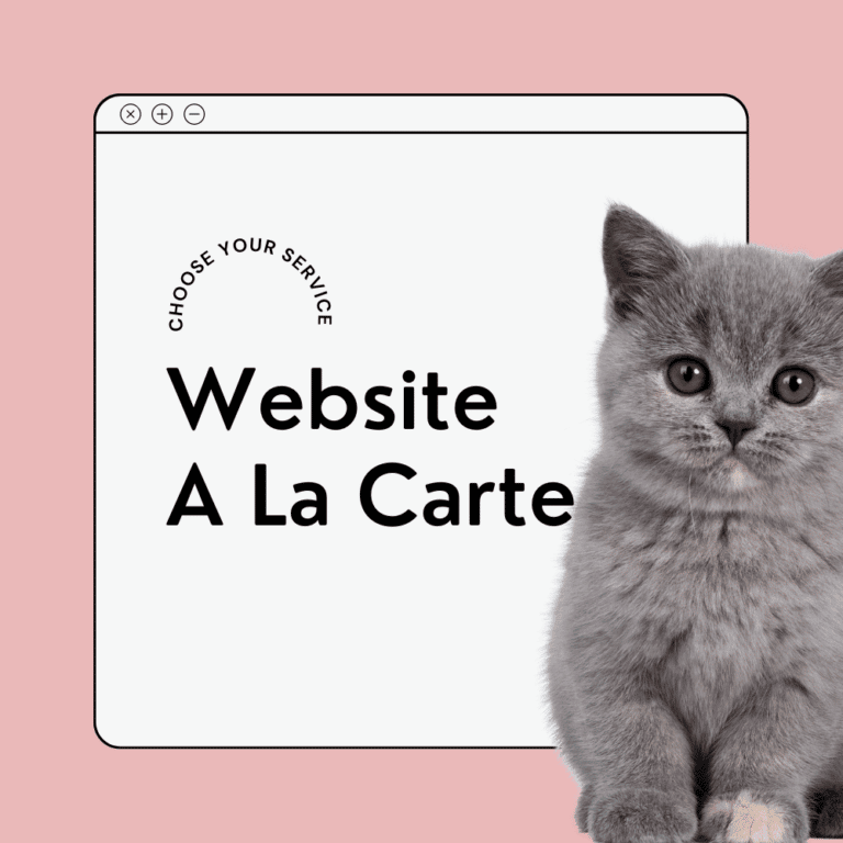 Website A La Carte Services Cat Breeder Sensei